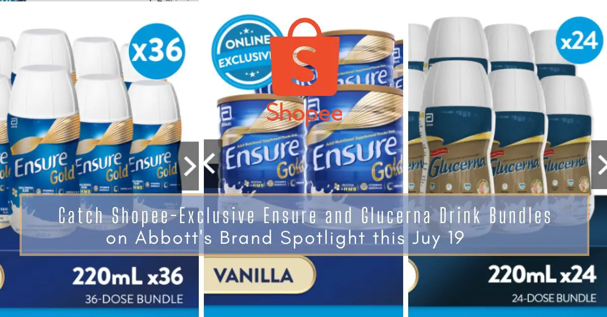 Abbott / Catch Shopee-Exclusive Ensure and Glucerna Ready to Drink ...